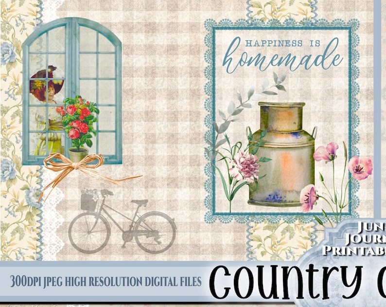 Cottagecore Printable Junk Journal Kit Cottagecore Decor - Etsy