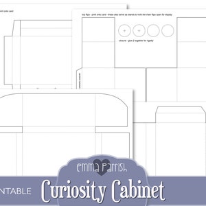 Curiosity Cabinet Printable Journal Kit, Folding, Pop Up, Ernst Haeckel ...