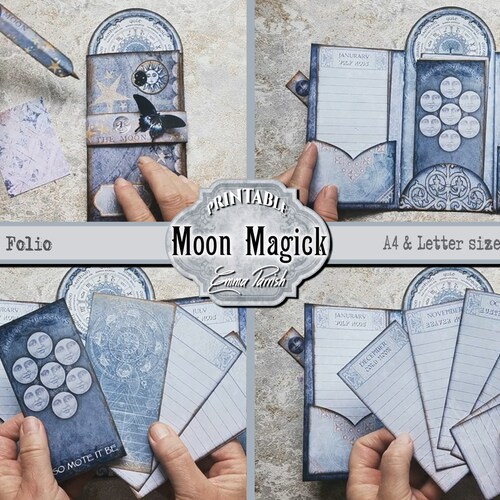 Junk Journal Moon Magic Set Witches Witchcraft Printable Kit - Etsy