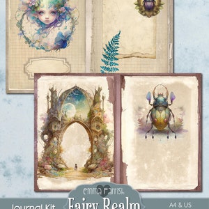 Fairy Junk Journal Kit, Printable, Fairy Fantasy, Fairies, Digital ...