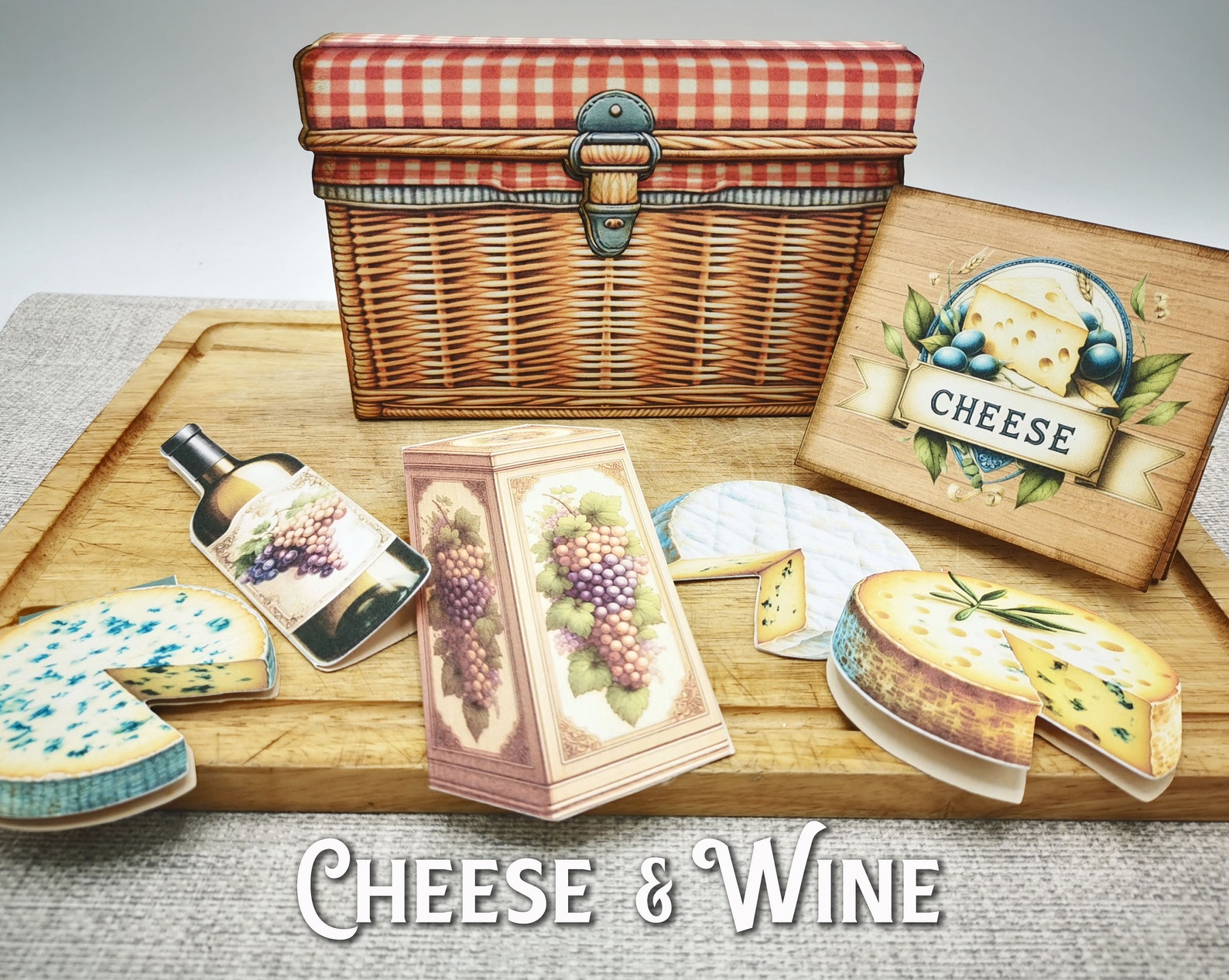 Foodie Hamper Printable Junk Journal Folio, Food Lover, Chocolate ...