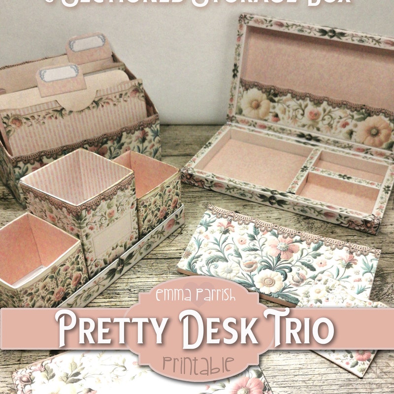 Pretty Storage Boxes - Etsy