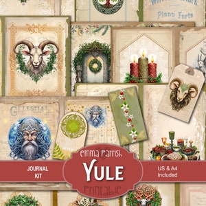 Yule Junk Journal Printable, Winter Equinox, Sabbat, Witches Witchcraft ...