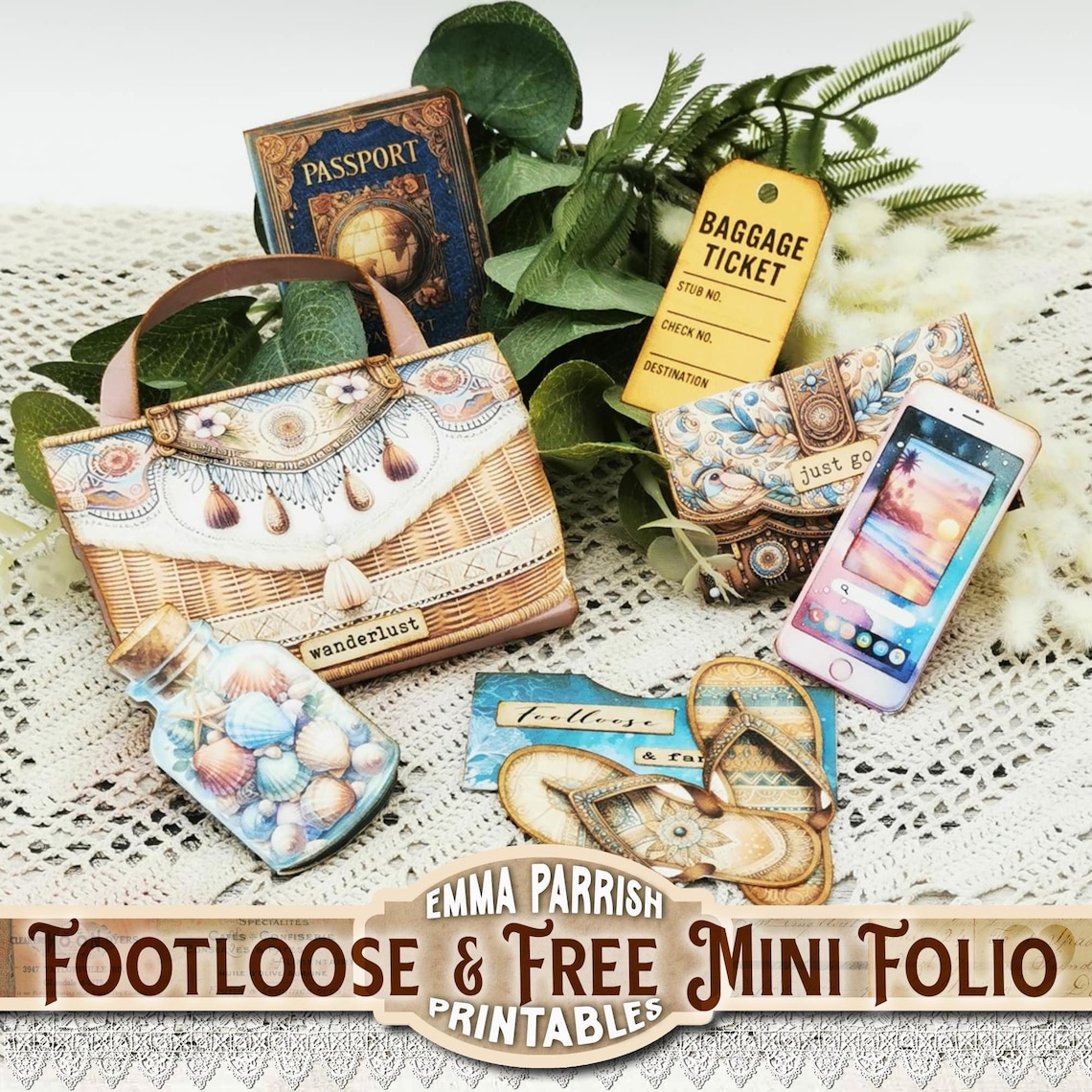 Footloose & Free Mini Interactive Folio, Travel Folio, Holiday ...