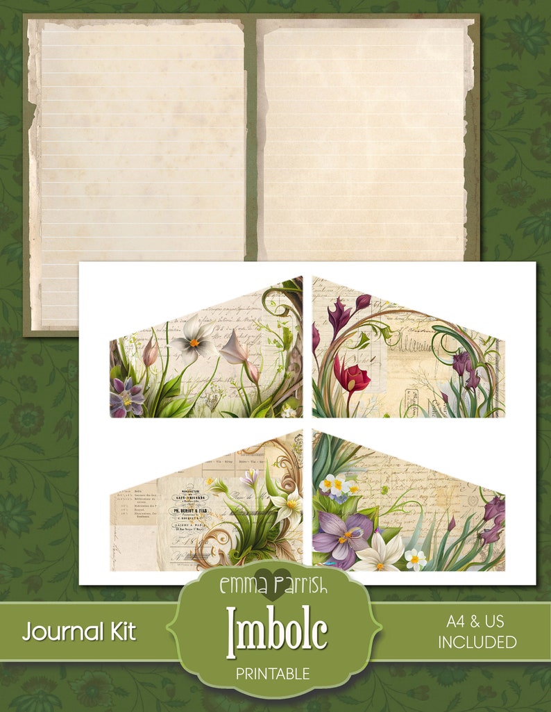 Imbolc Junk Journal Pagan Journal Sabbat Printable Kit - Etsy