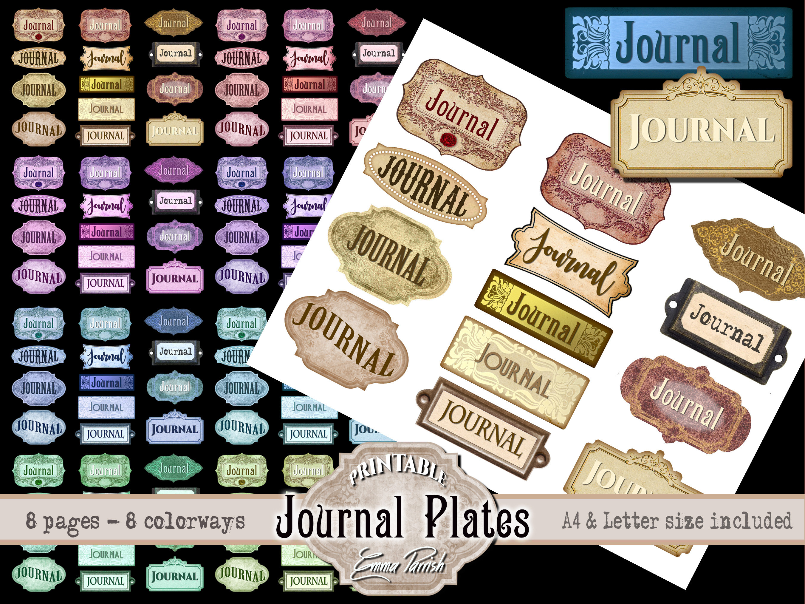 Printable Junk Journal Words Kit, Junk Journal Printable Words, Digital ...