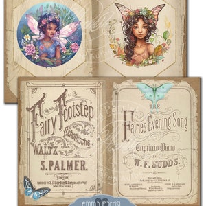 Fairy Junk Journal Kit, Printable, Fairies of Colour, Mixed Race ...