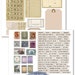 Vintage Printable Ephemera Pack, Scraps, Junk Journal Kit Add On, Aged ...