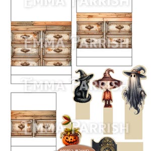 Haunted Wardrobe Pop up Card Printable, Halloween Card, Junk Journal ...