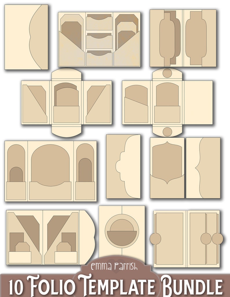 Printable Journal Folio Template Bundle, Commercial Use, PNG, JPEG ...