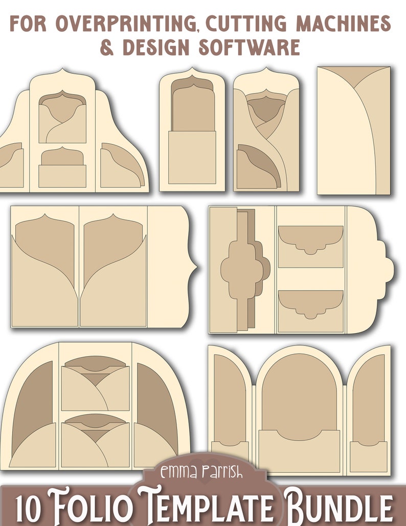 Printable Journal Folio Template Bundle, Commercial Use, PNG, JPEG ...