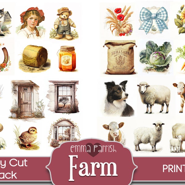 Farm Animal Stickers - Etsy