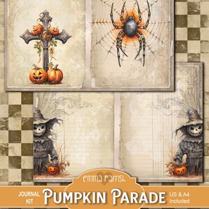 Pumpkin Junk Journal Kit, Halloween Printable, Trick or Treat, Children ...