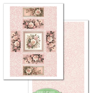 Paper Box Printable, Origami, Junk Journal Kit, Roses, Shabby Chic ...