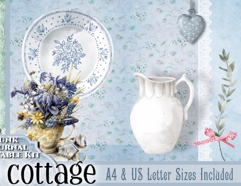 Cottagecore Printable Junk Journal Kit Cottagecore Decor | Etsy