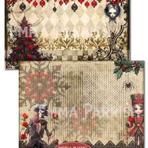 Gothic Christmas Journal Kit, Winter, Yule Printable, Pagan, Wiccan ...