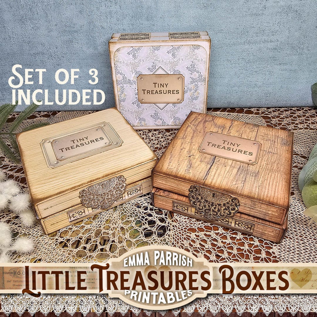 Little Trinket Box, Printable Digital Download JPEG, Cricut & Hand-cut ...