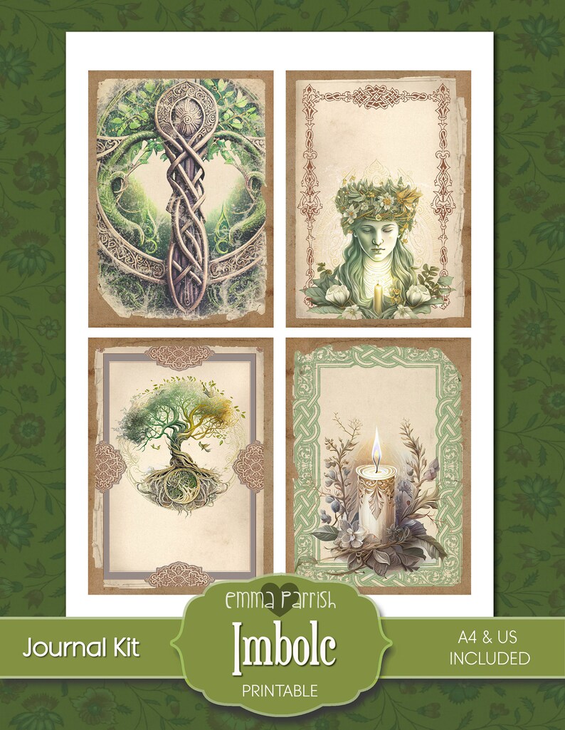 Imbolc Junk Journal Pagan Journal Sabbat Printable Kit - Etsy