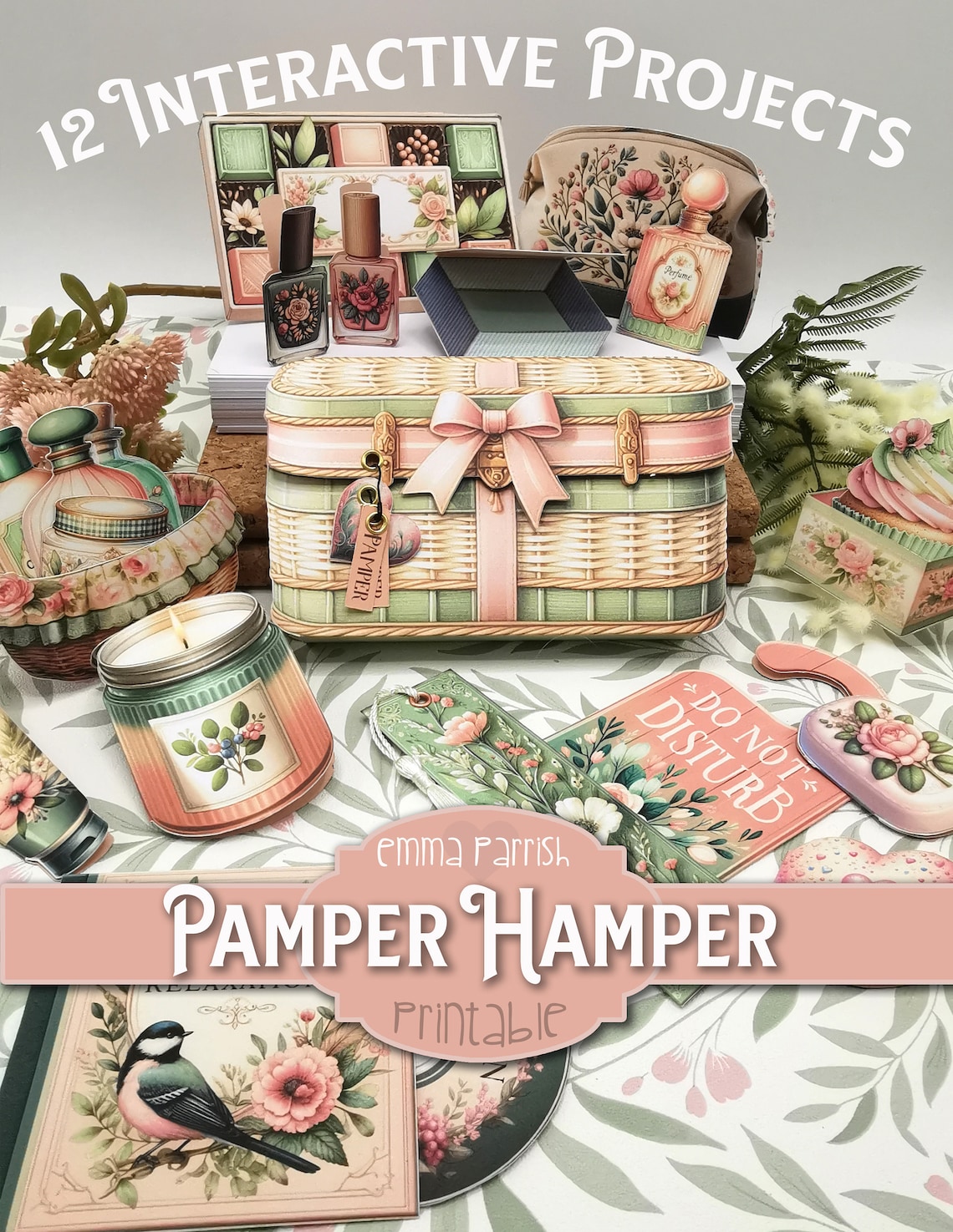 Pamper Hamper Printable Junk Journal Folio, Cricut Tested, Love ...