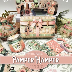 Pamper Hamper Printable Junk Journal Folio, Cricut Tested, Love ...