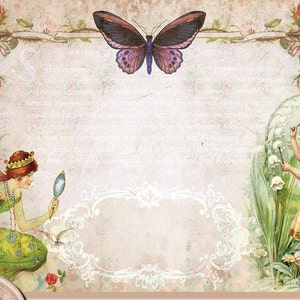 Fairies Junk Journal Kit, Fairy Journal, Fairy Digital Paper, Printable ...