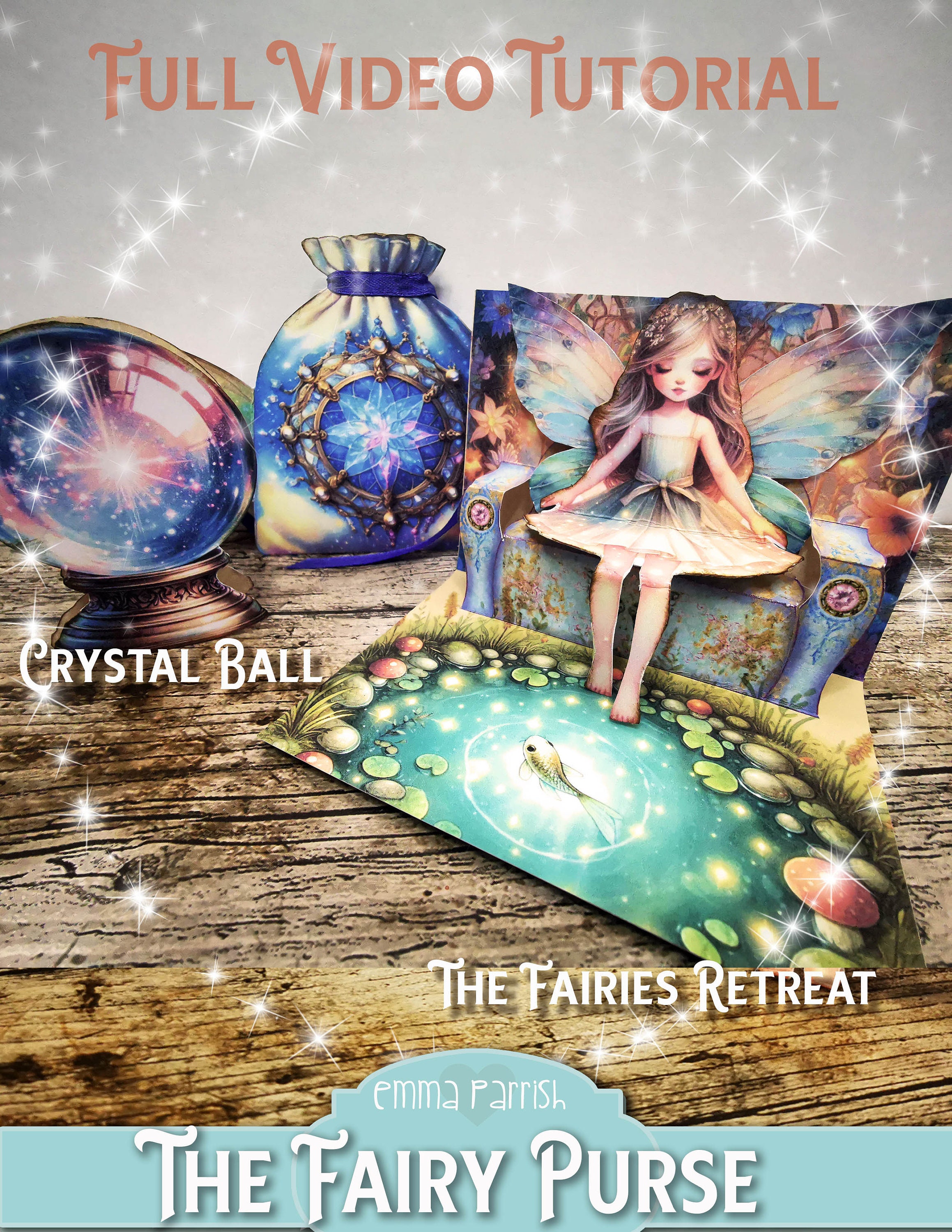 Fairy Purse Printable Junk Journal Folio, Fairies, 10 Interactive ...