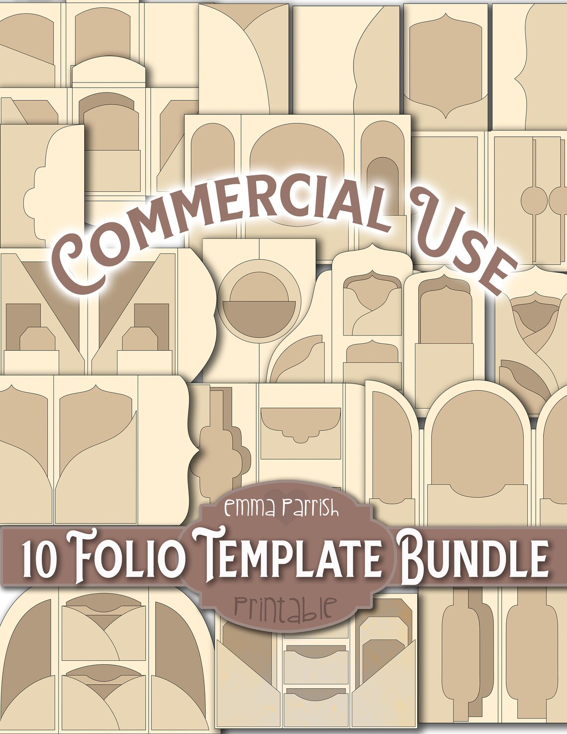 Printable Journal Folio Template Bundle, Commercial Use, PNG, JPEG ...