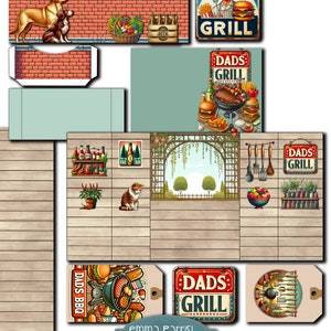 Pop up Bench Card Making Bundle, Male Mens Blue Boys Cards, Cricut PNG ...