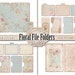 Junk Journal Printable File Folders, Digital Ephemera Pack, Journal ...