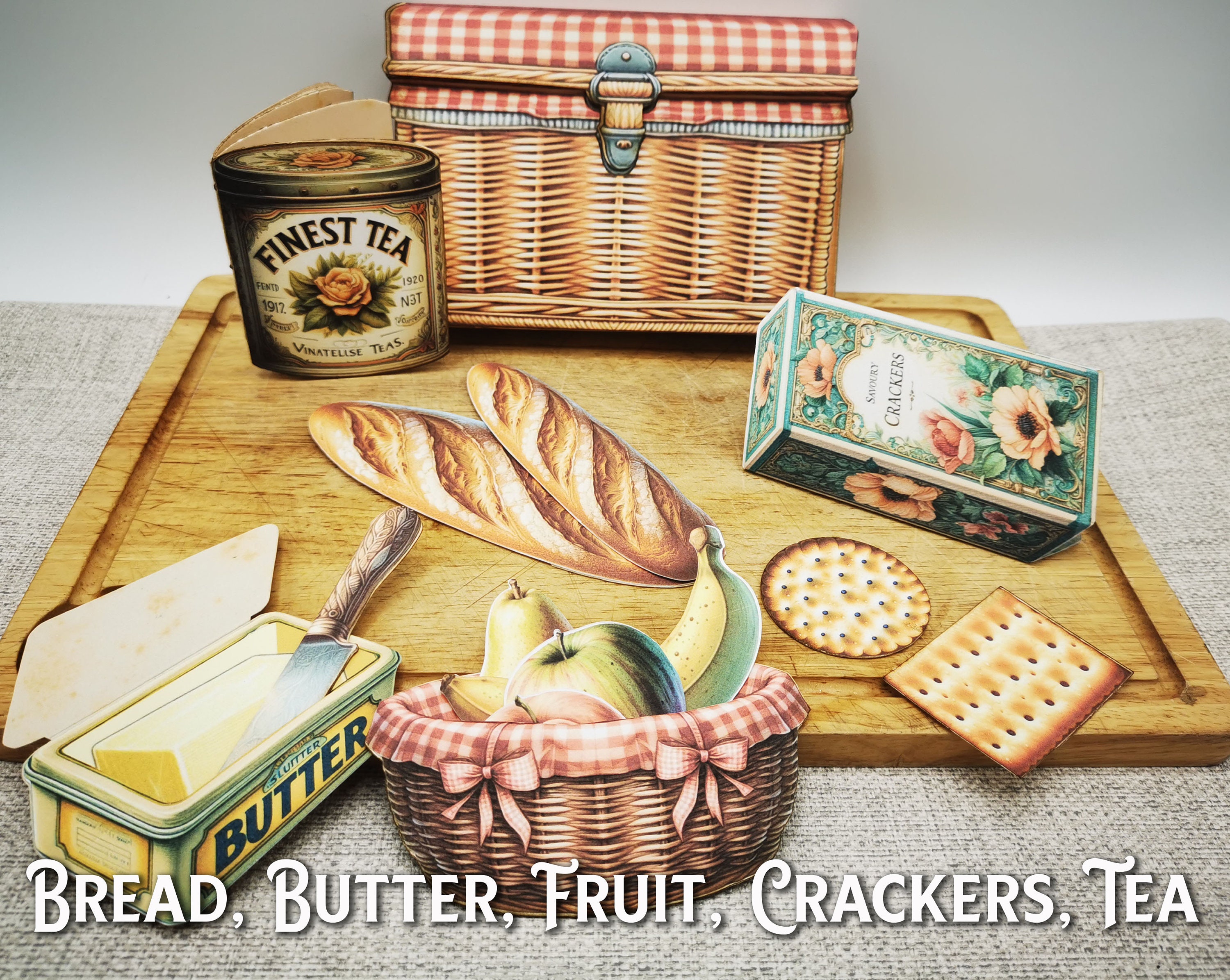 Foodie Hamper Printable Junk Journal Folio, Food Lover, Chocolate ...