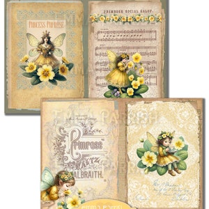 Primrose Fairies Printable Journal Kit, Flower Fairy, Junk Journal ...