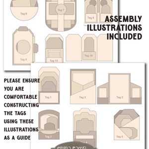 Printable Loaded Tag Template Bundle, Commercial Use, PNG, JPEG, Cricut ...