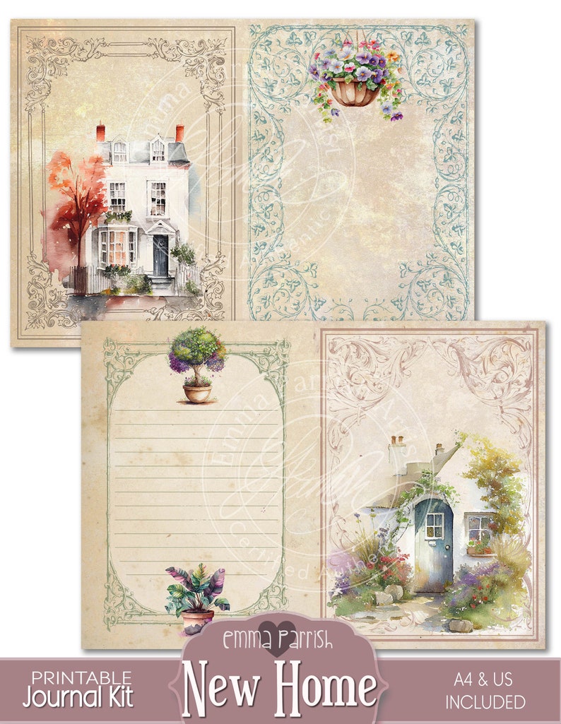New Home Journal Kit, Printable, Gift, Our First Home, New House ...