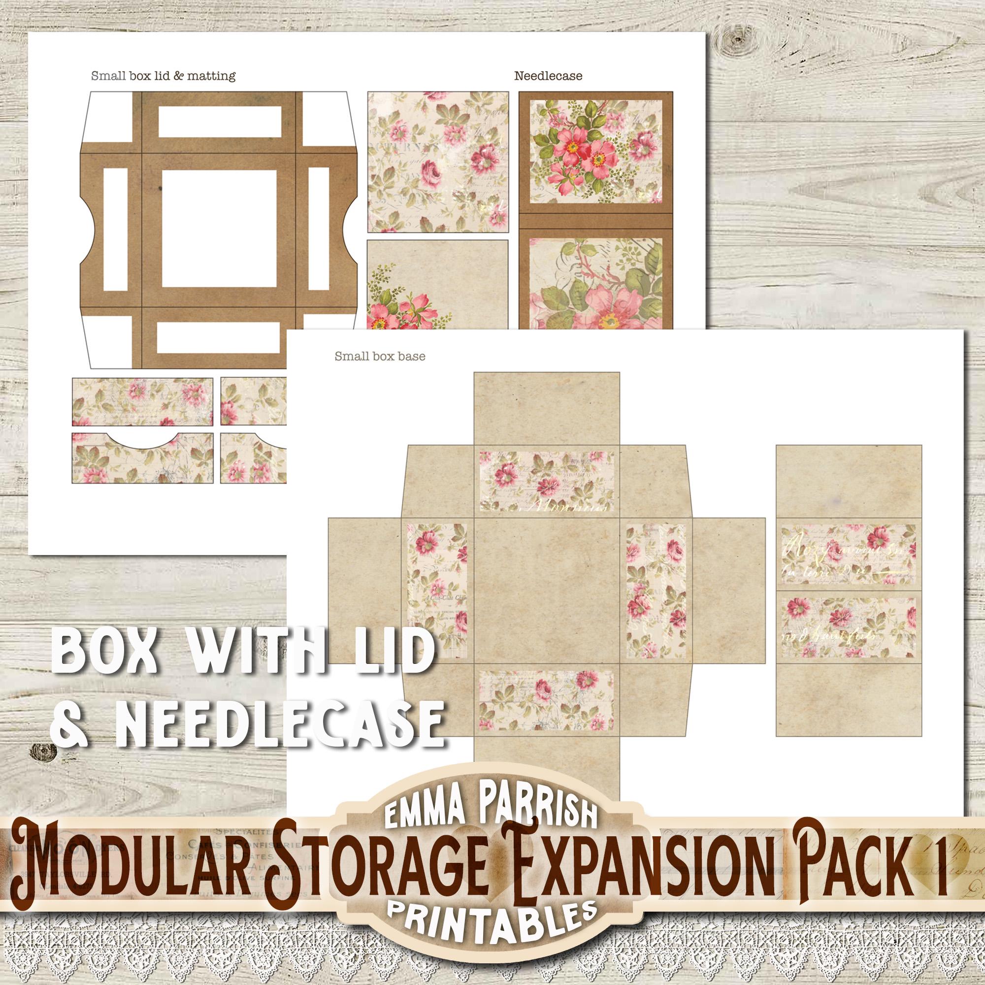 Modular Storage System Expansion Pack, Printable, Papercraft, Craft ...