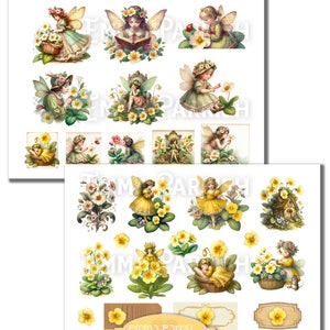 Primrose Fairies Printable Journal Kit, Flower Fairy, Junk Journal ...