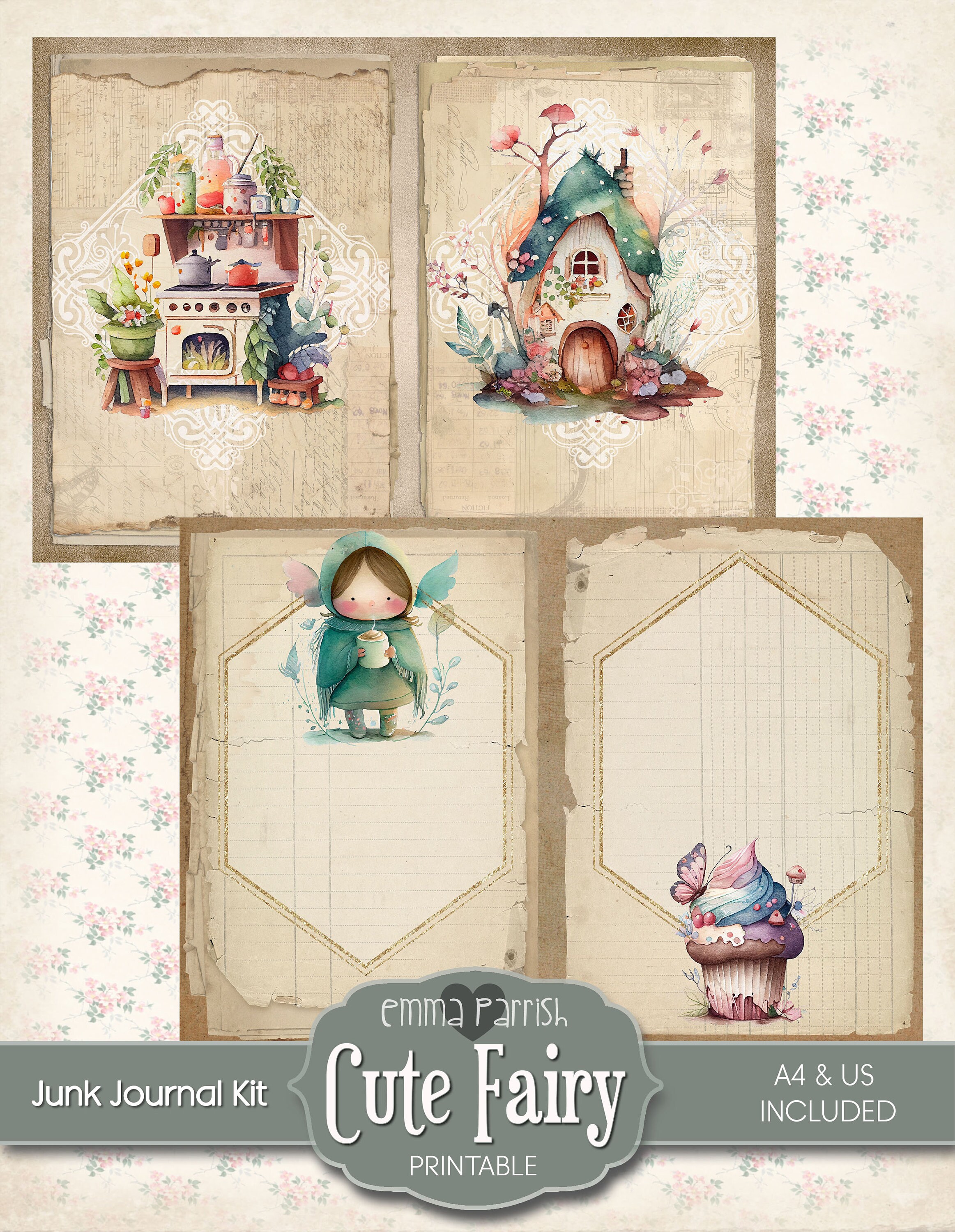 Cute Fairy Junk Journal Printable Fairies Journal - Etsy UK