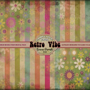 Boho Junk Journal Printable Paper Pack, Retro Vintage Grunge Pages ...