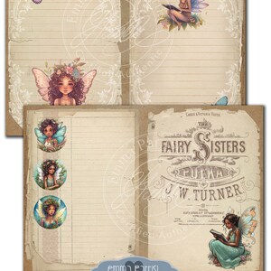 Fairy Junk Journal Kit, Printable, Fairies of Colour, Mixed Race ...
