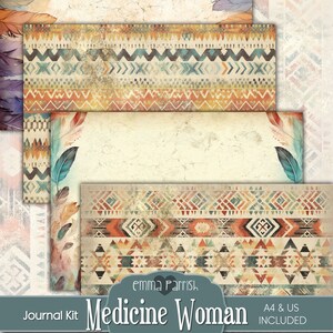 Medicine Woman Junk Journal Printable Kit, Healers Journal, Elder ...