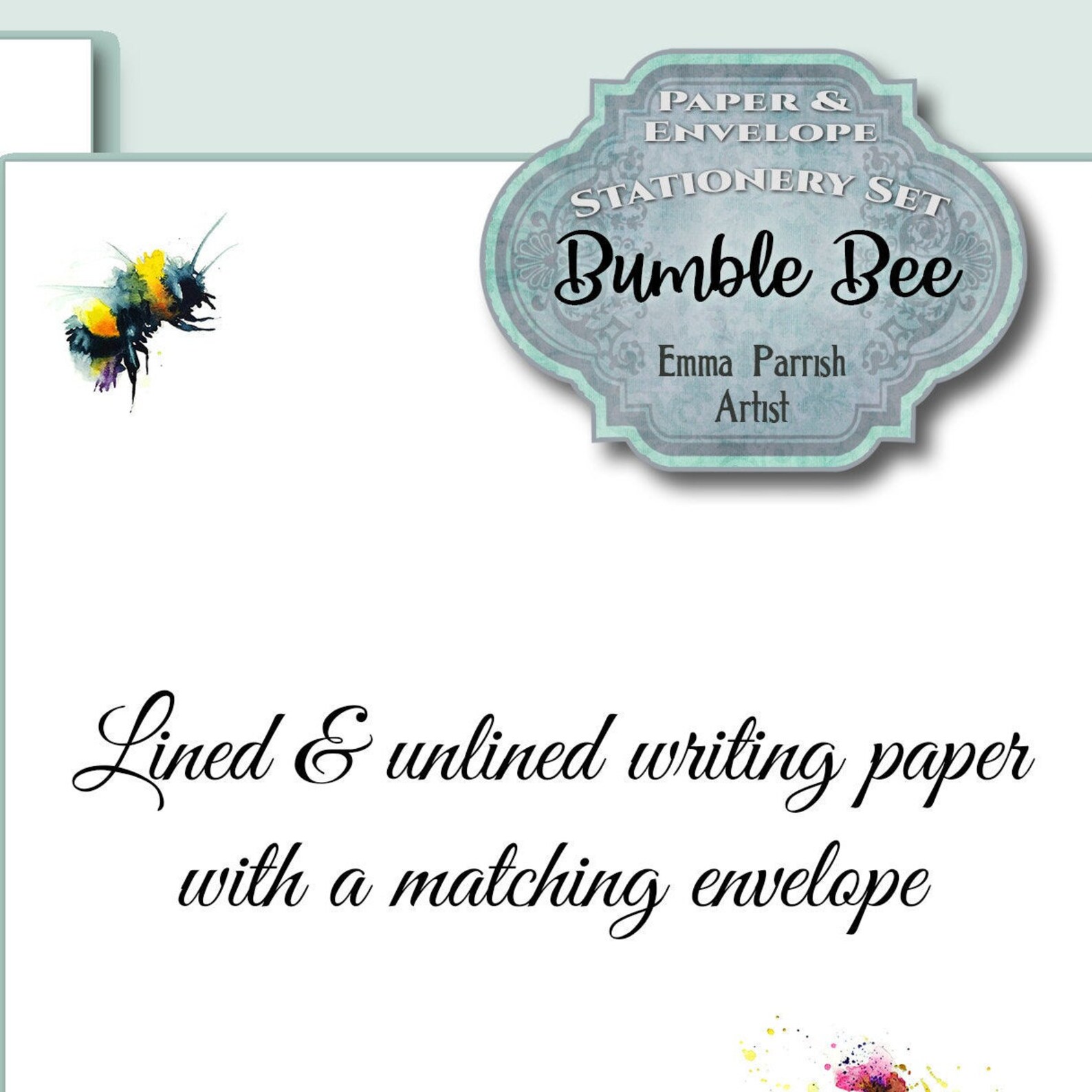 Bumble Bee Writing Paper Stationery Set With Matching - Etsy UK