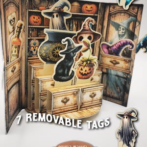 Haunted Wardrobe Pop up Card Printable, Halloween Card, Junk Journal ...