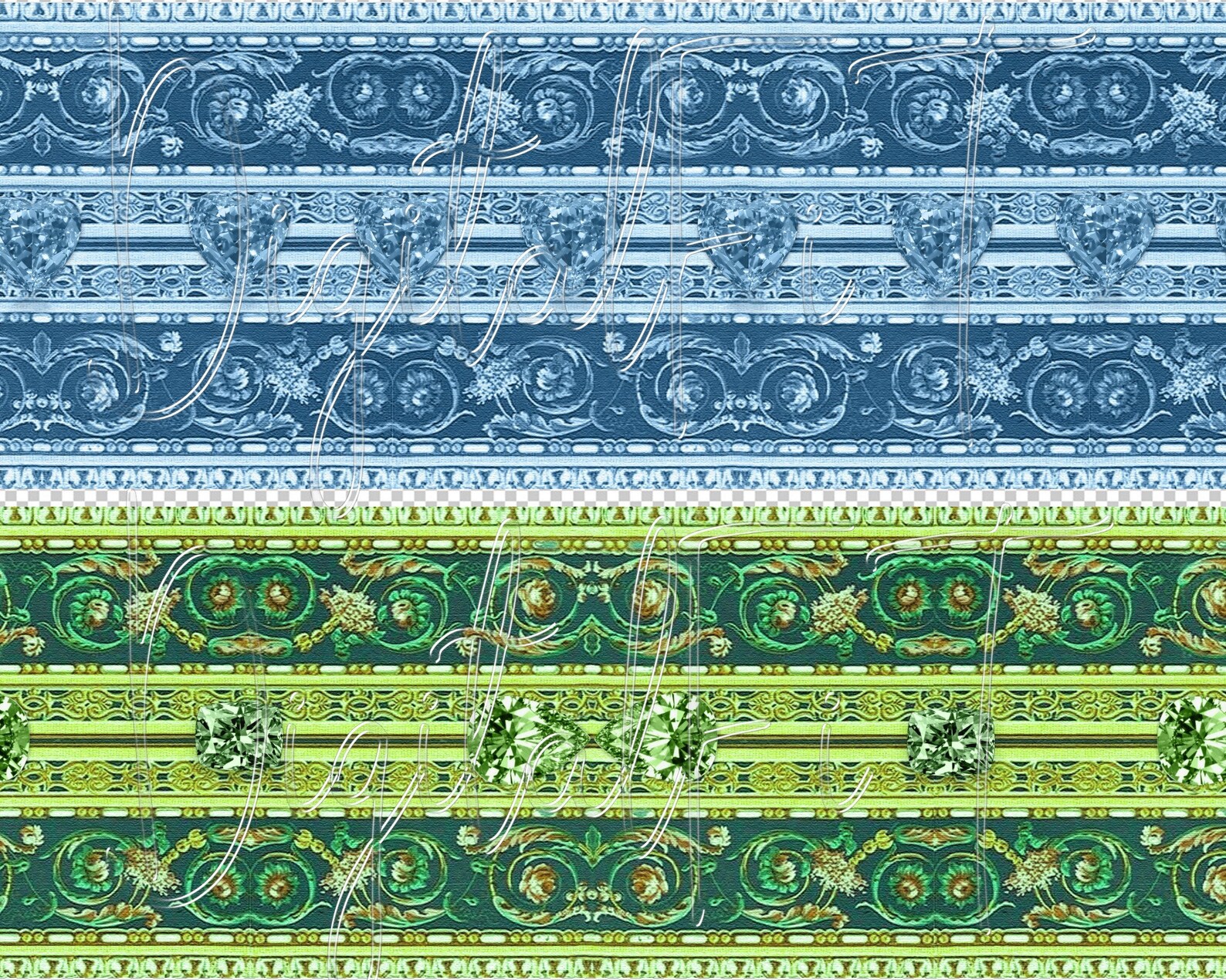 Digital Borders Clip Art digital Ribbon Clipart instant - Etsy