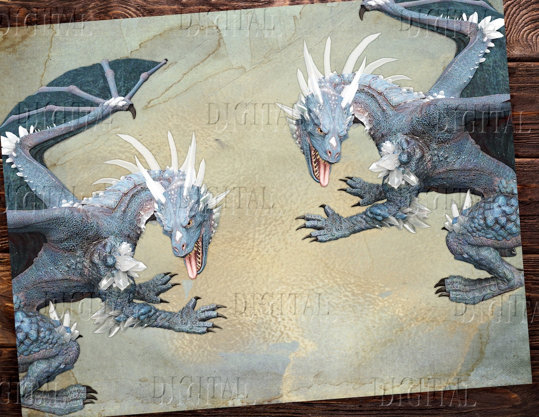 Dragon Junk Journal Kit, Printable Dragon Paper Pack, 19 Pages, Dragons ...