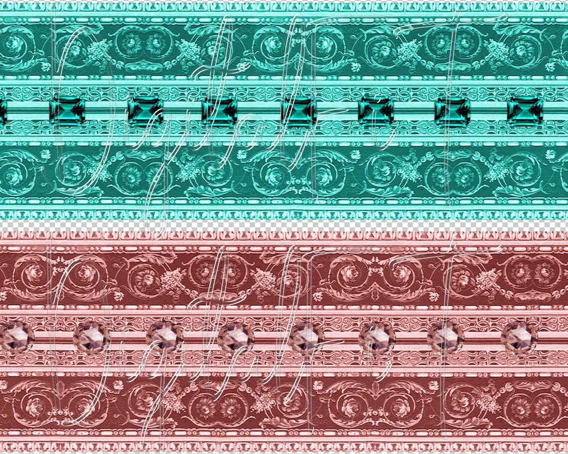 Digital Borders Clip Art digital Ribbon Clipart instant - Etsy