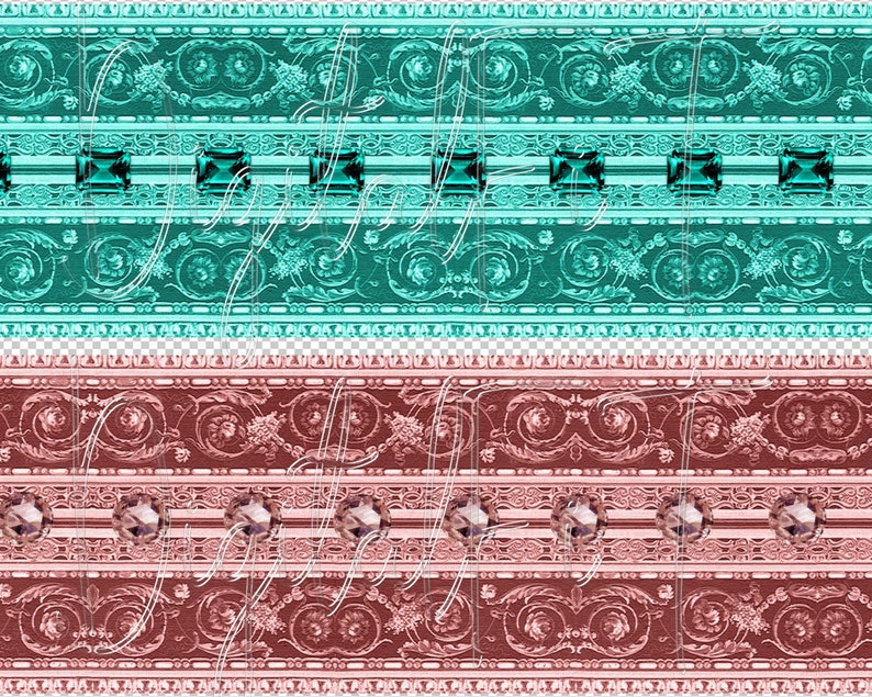 Digital Borders Clip Art digital Ribbon Clipart instant - Etsy