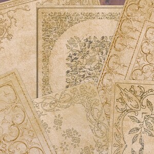 6 Grunge Digital Paper, Printable, Scrapbooking, Commercial Use ...