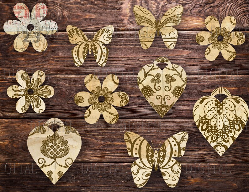 Vintage Ephemera Pack: 30 Printable Paper Scraps (PDF) - Etsy
