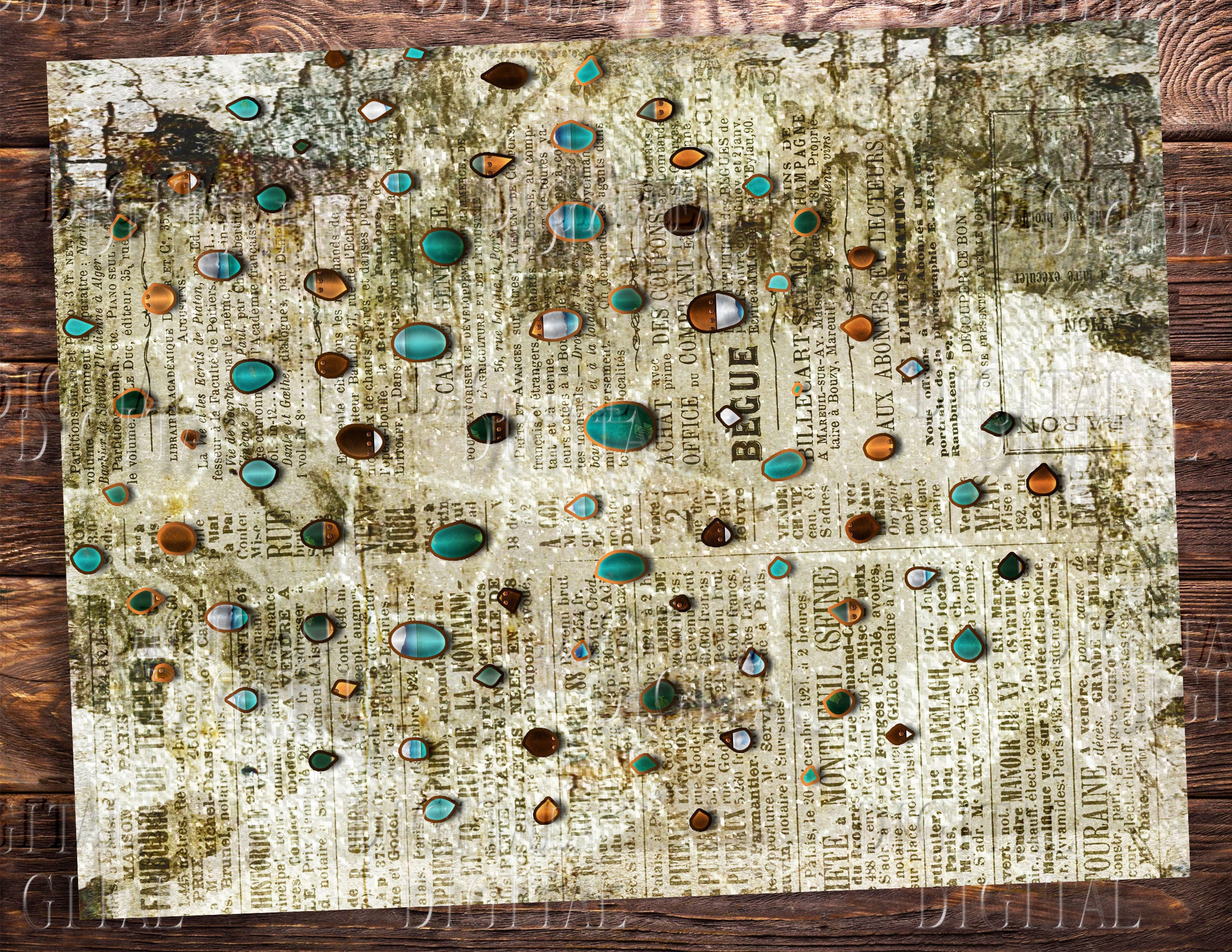 Distressed Printable Paper Pack, 10 Grunge Junk Journal Pages, PDF - Etsy