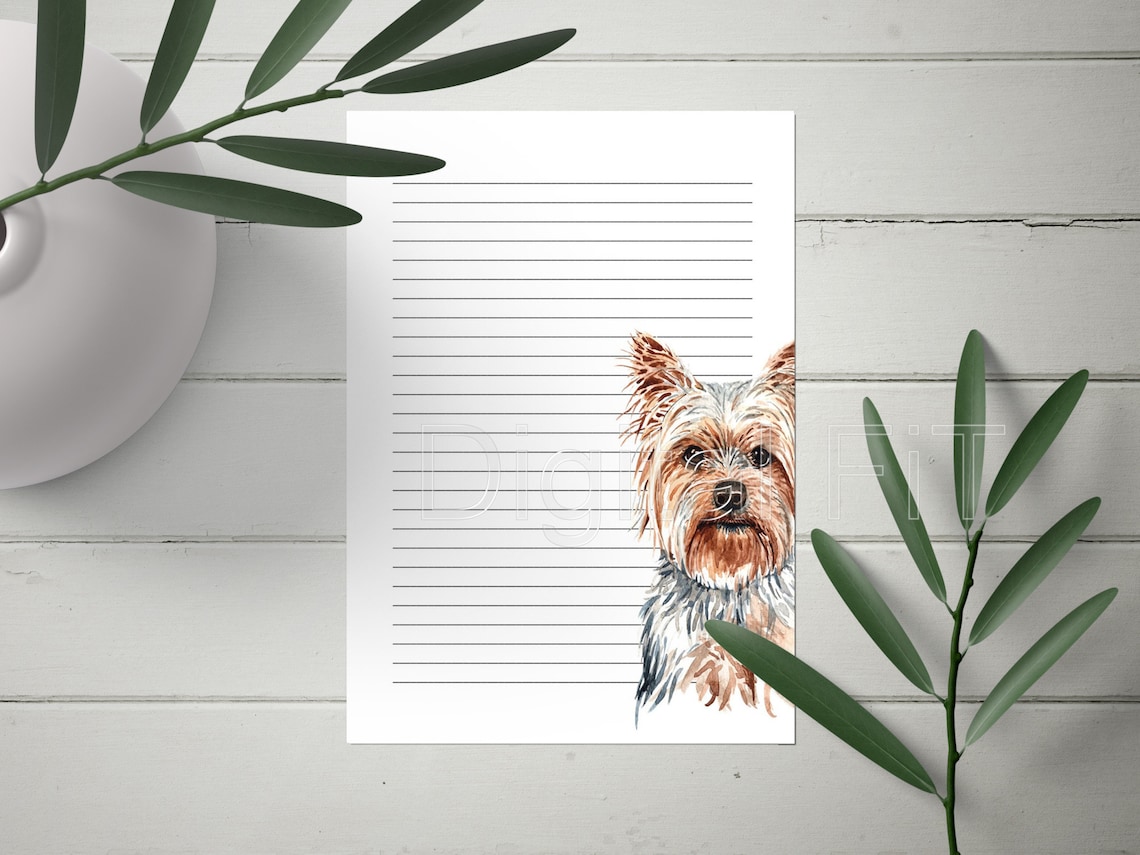 Yorkshire Terrier Yorkie Printable Digital 7 Pages - Etsy