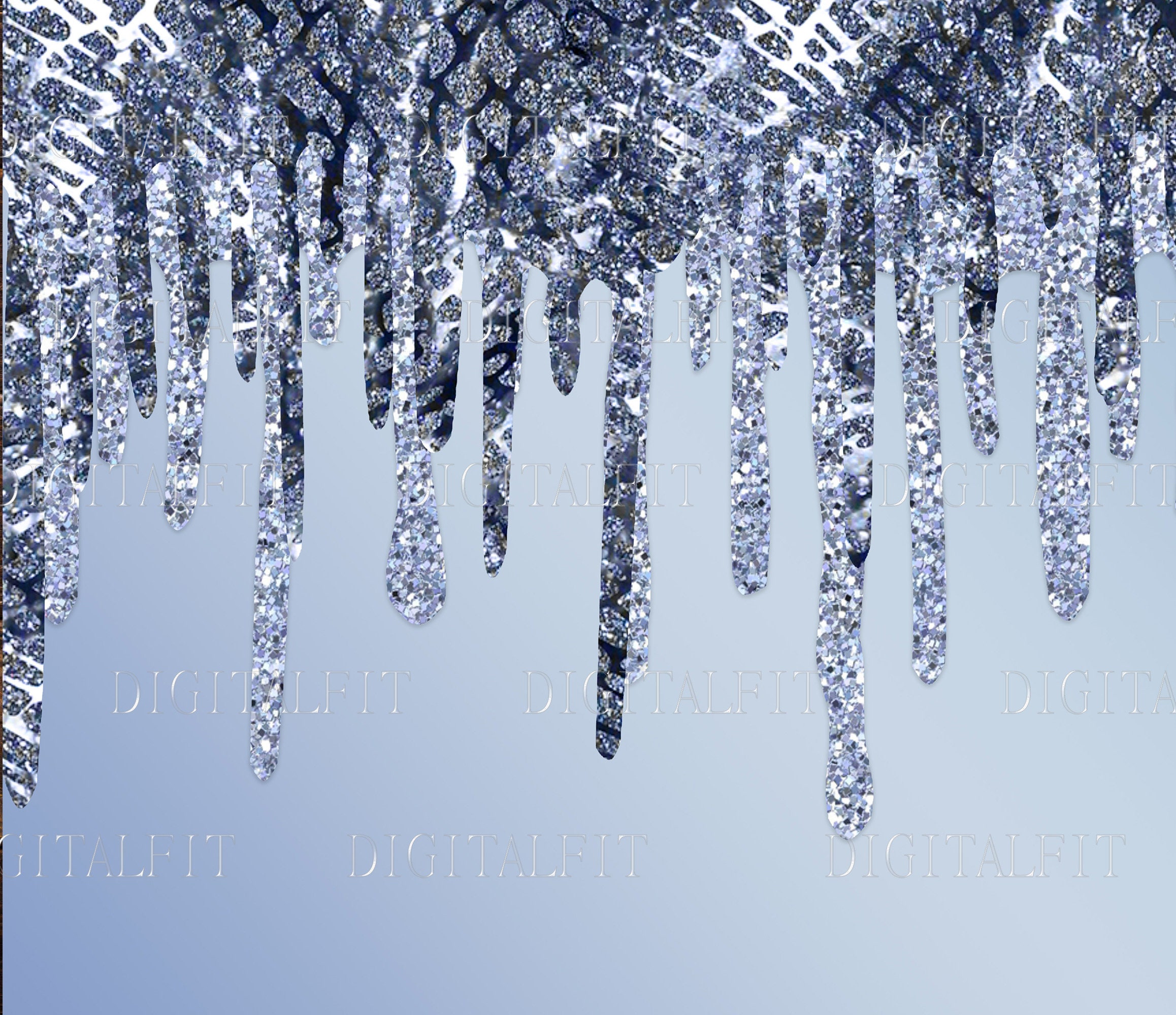 Silver Snake Dripping Glitter Digital Paper Glitter | Etsy